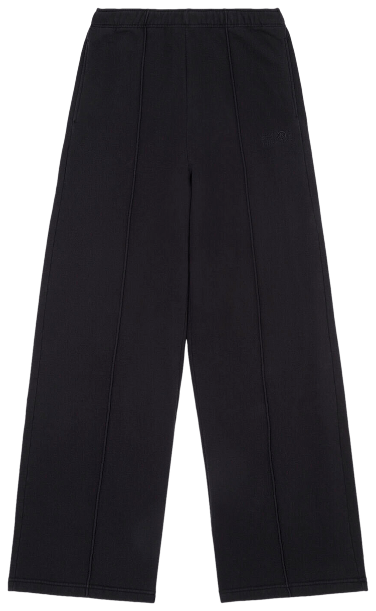 Buy MM6 Maison Margiela Wide Leg Track Pants 'Black' - S52KA0437 S25605 ...