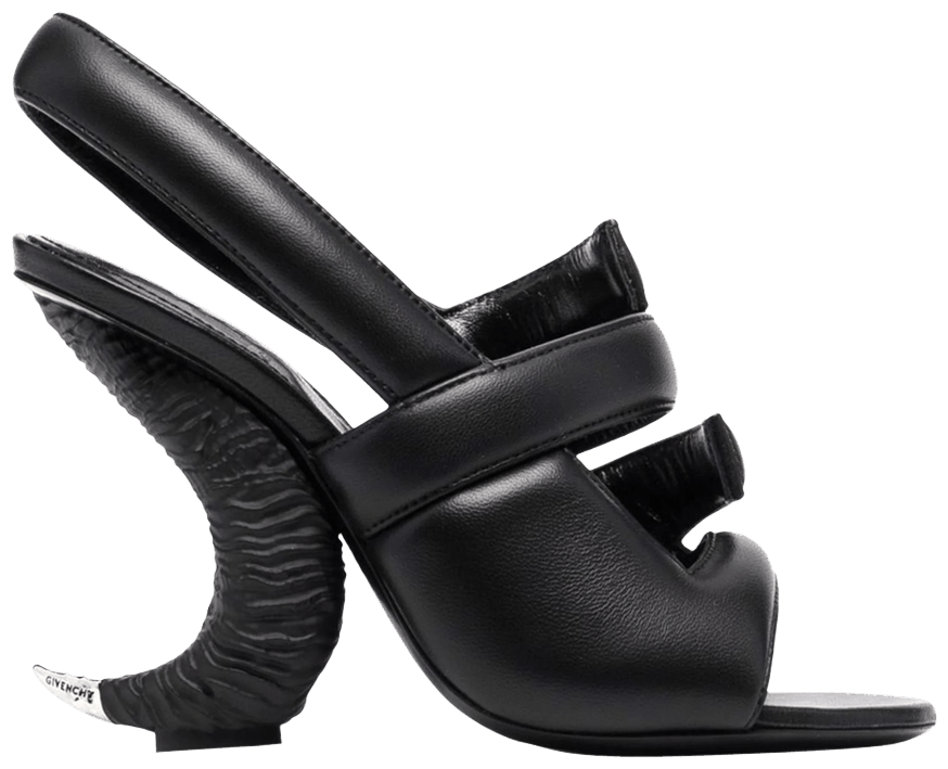 Buy Givenchy Wmns Horn Slingback Heels 'Black' - BE305FE0ZM 001 | GOAT