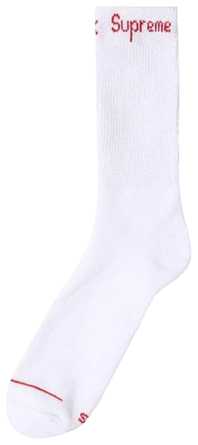 Buy Supreme x MM6 Maison Margiela x Hanes Crew Socks (1 Pack) 'White ...