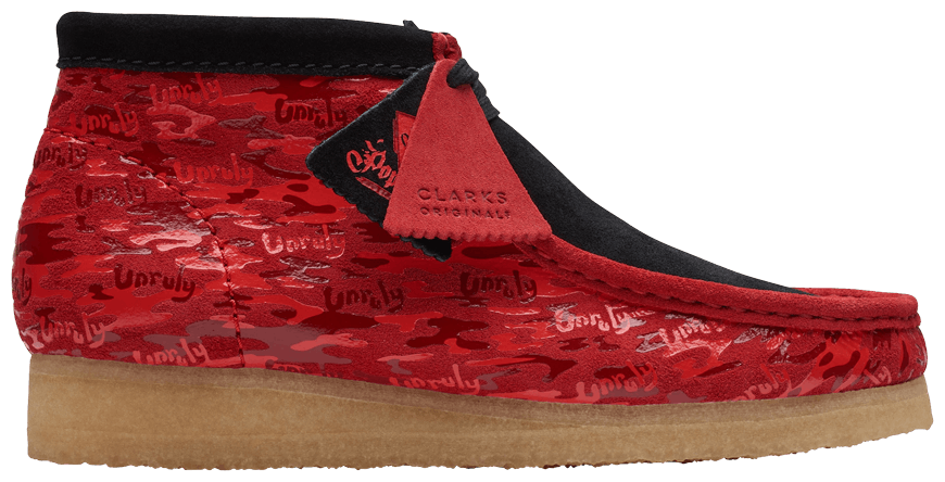 Buy Clarks Popcaan x Wallabee 'Red Camo' - 261 75816 | GOAT