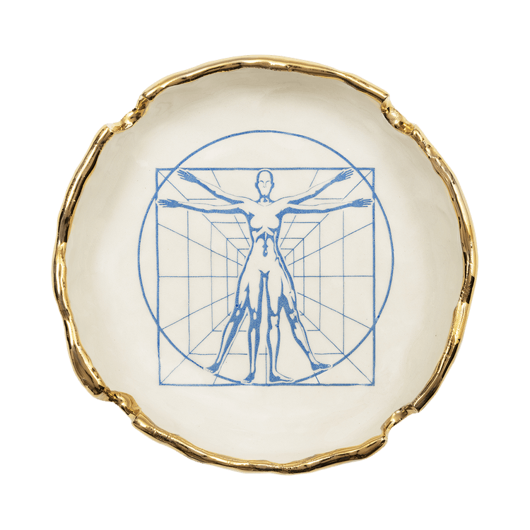 Buy Capsule Vitruvian Icon Ashtray 'Off White/Golde/Capsule Blue ...