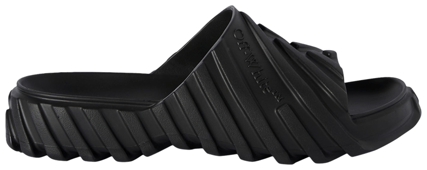 Buy Off-White Exploration Sliders 'Black' - OMIC018S24MAT001 1010 | GOAT