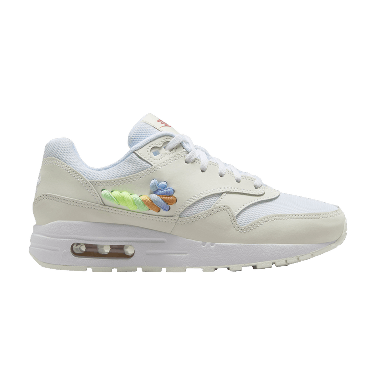 Buy Nike Air Max 1 SE GS 'Rainbow Lace Swoosh' - FN4782 100 | GOAT