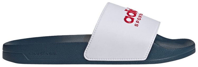 Buy Adidas Adilette Shower Slide 'White Scarlet Blue' - II0017 | GOAT