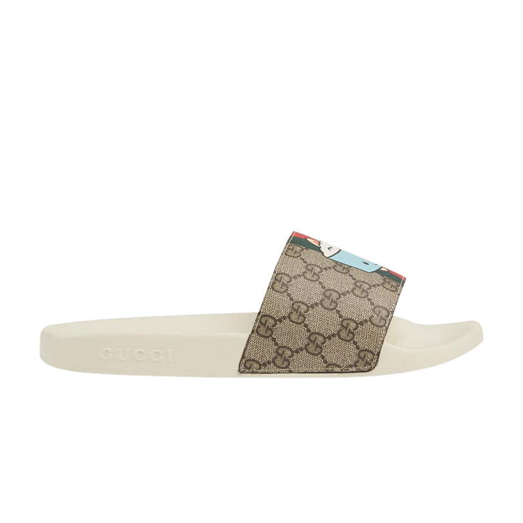 Buy Gucci Animal Web Slides 'Beige' - 737519 FABN0 8919 | GOAT