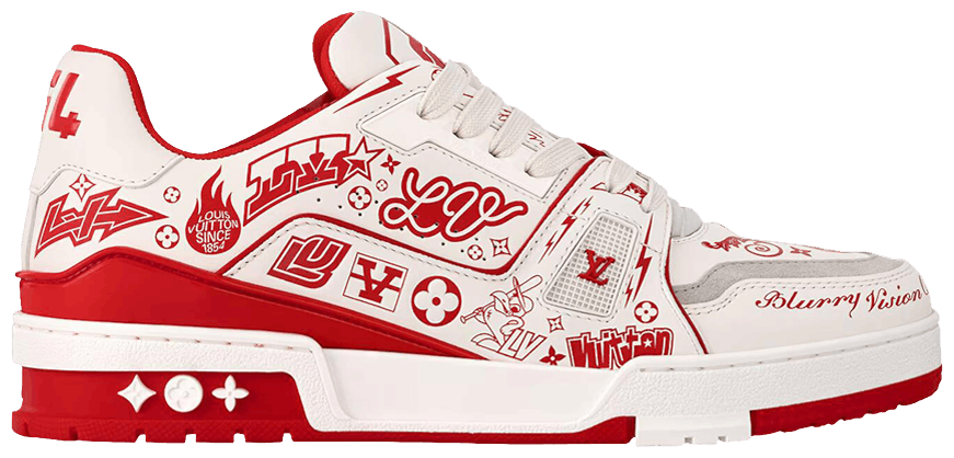 Buy Louis Vuitton Trainer 'Red Graffiti' - 1ACELH | GOAT