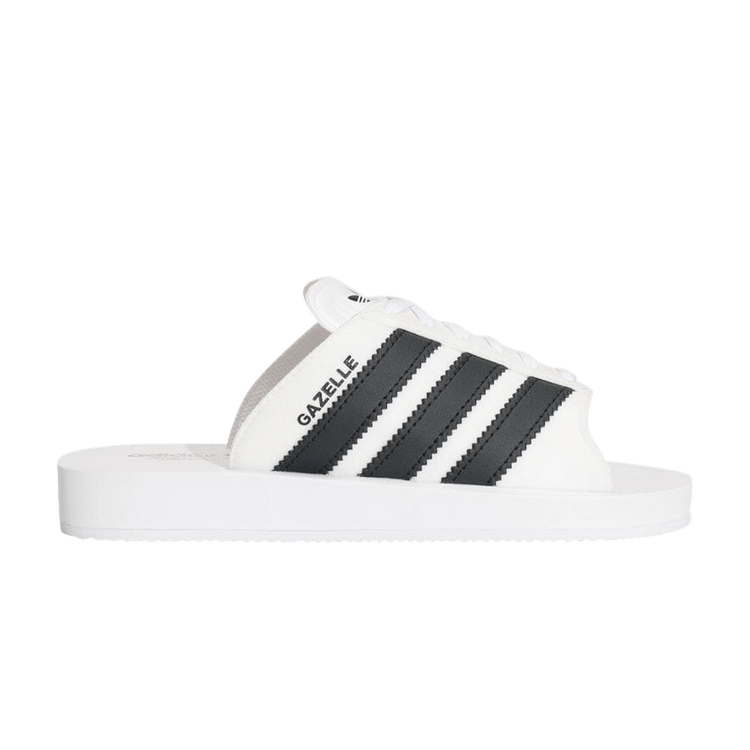 Buy Adidas Gazelle Beach Slides 'White Black' - JQ7420 | GOAT
