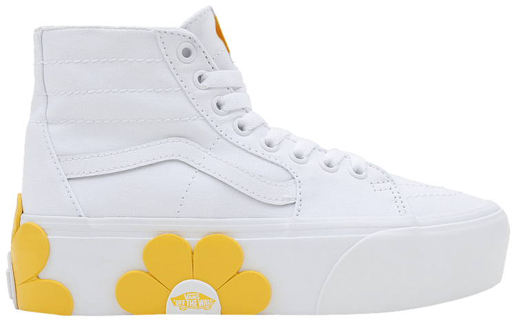 Buy SK8-Hi Tapered Stackform 'White Yellow Flower' - VN0A5JM1W00 | GOAT