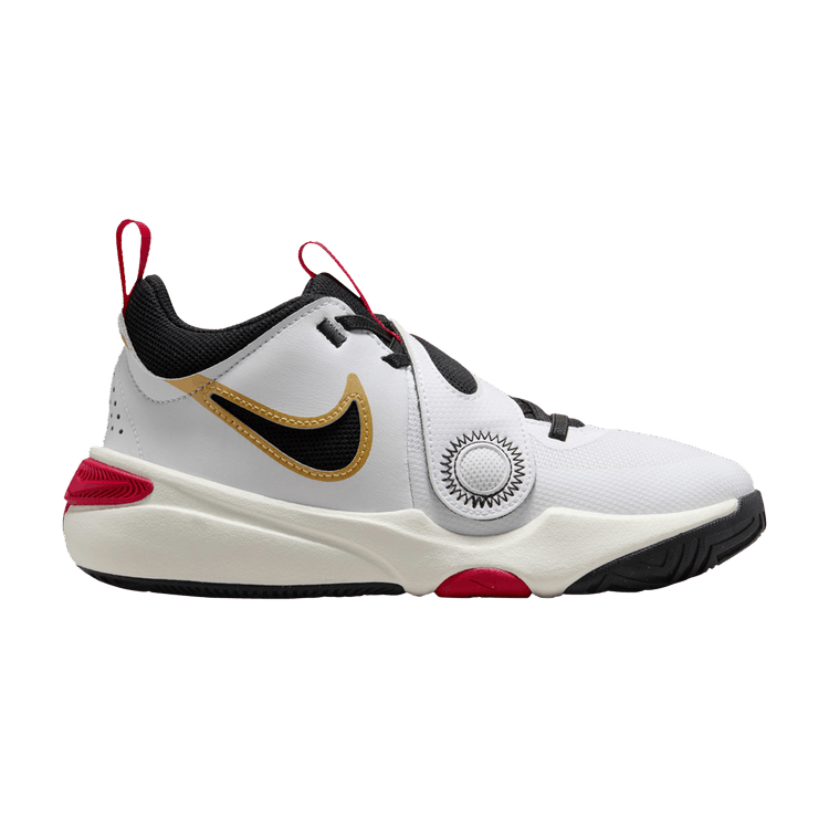 Buy Nike Team Hustle D11 GS 'White Gold University Red' - DV8996 104 | GOAT
