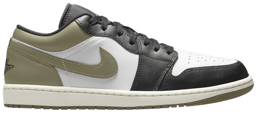 Buy Air Jordan 1 Low 'Black Toe Medium Olive' - 553558 092 | GOAT