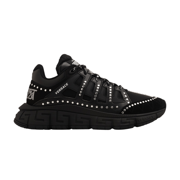 Buy Versace Trigreca 'Black Silver Studs' - DSU8094 1A05500 1B000 | GOAT