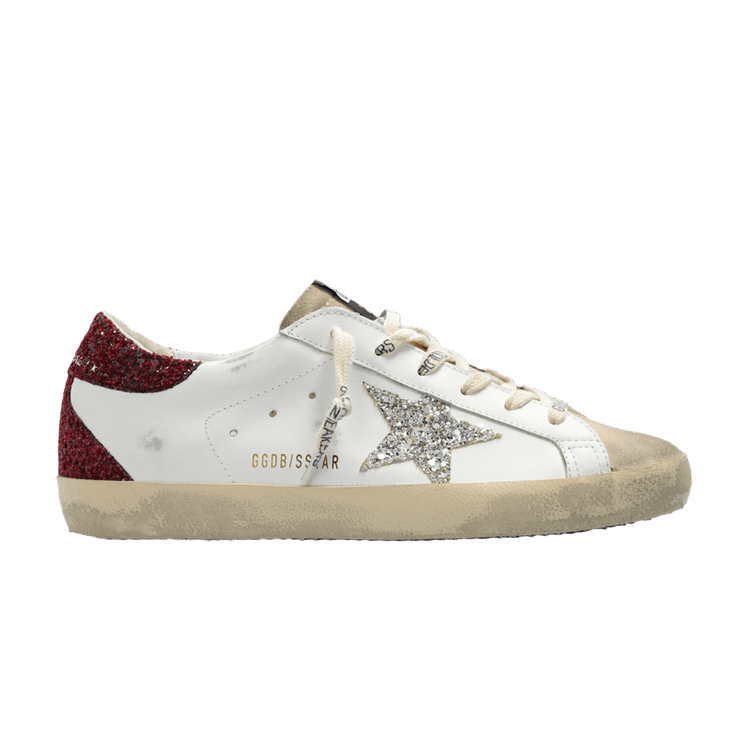 Buy Golden Goose Wmns Superstar 'Bordeaux Silver Glitter' - GWF00102 ...