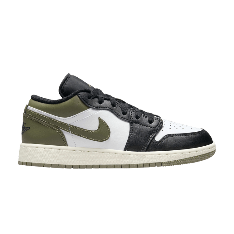 Buy Air Jordan 1 Low GS 'Black Toe Medium Olive' - 553560 092 | GOAT CA