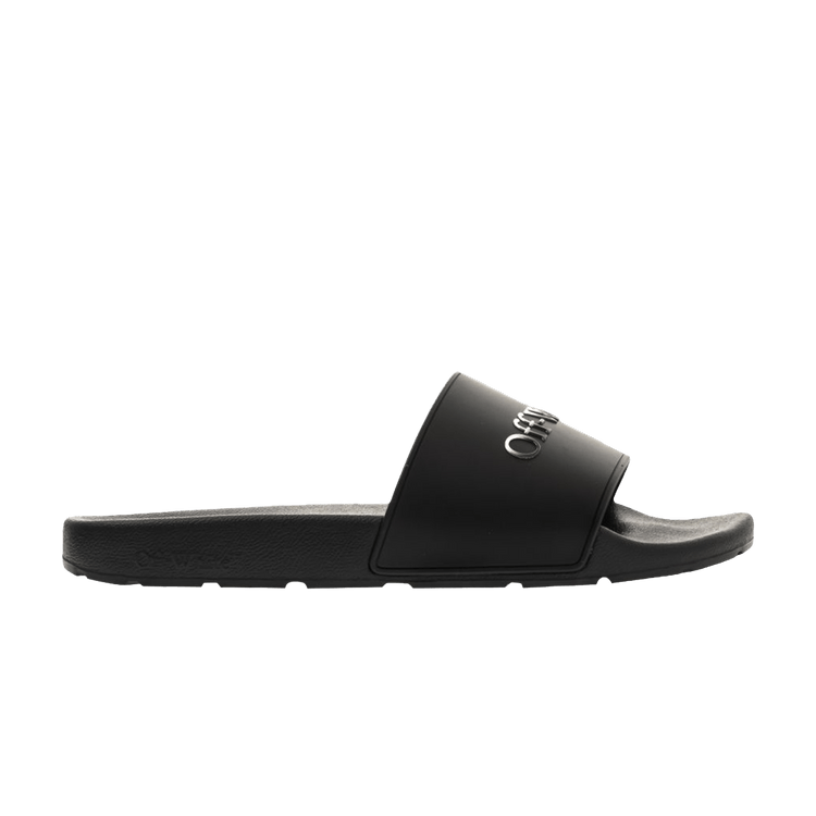Buy Off-White Bookish Slider 'Black Silver Gradient Logo' - OMIU002F24MAT002 1072 | GOAT