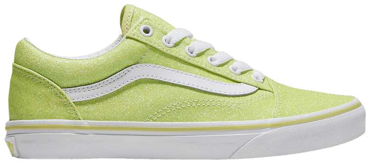 Buy Old Skool Kids 'Glitter - Lime Sherbet' - VN000D2VC2R | GOAT