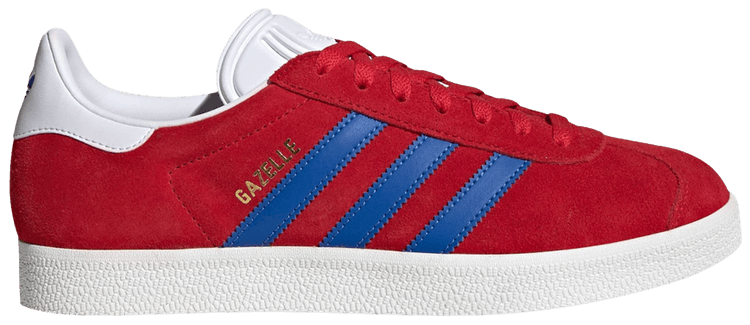 gazelle adidas red and blue