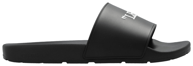 Buy Off-White Quote Rubber Sliders 'Black' - OMIU001C99MAT001 1001 | GOAT