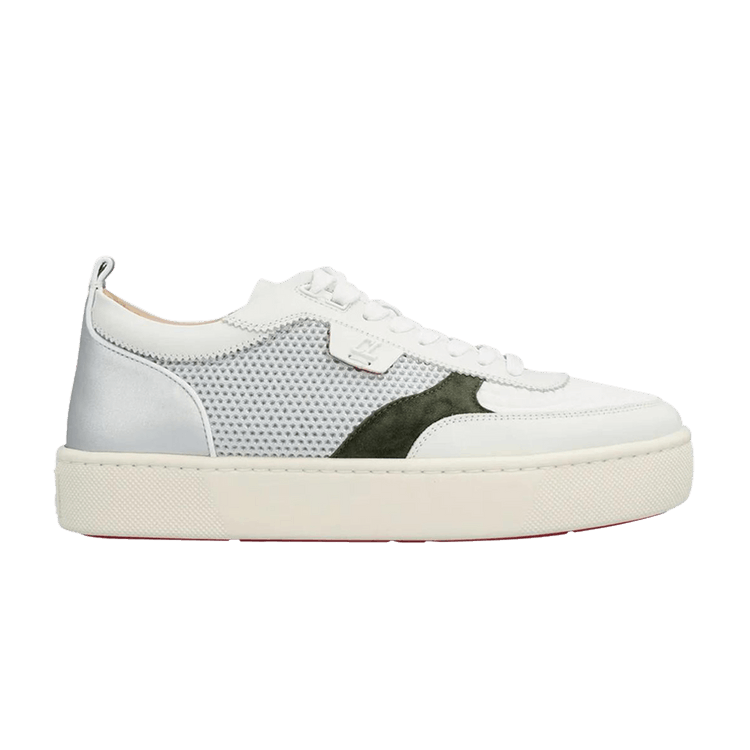 Buy Christian Louboutin Happyrui Flat 'White Green' - 1230194 CMA3 | GOAT