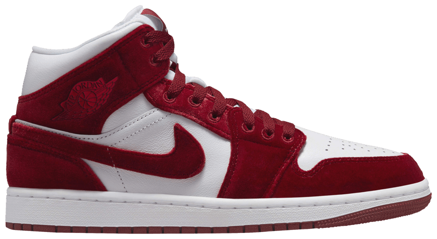 Buy Wmns Air Jordan 1 Mid 'Red Velvet' - FZ3334 100 | GOAT