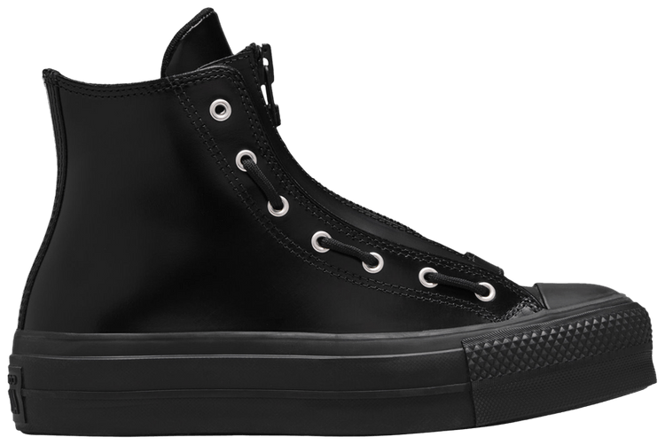 all black converse platform