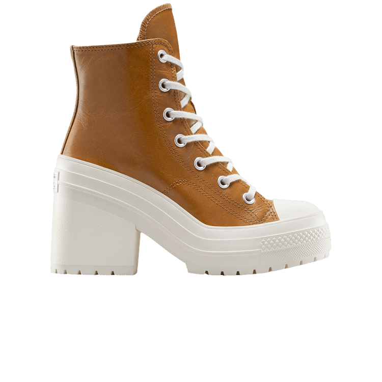 Buy Converse Wmns Chuck 70 De Luxe Heel High 'Cognac' - A12866C | GOAT
