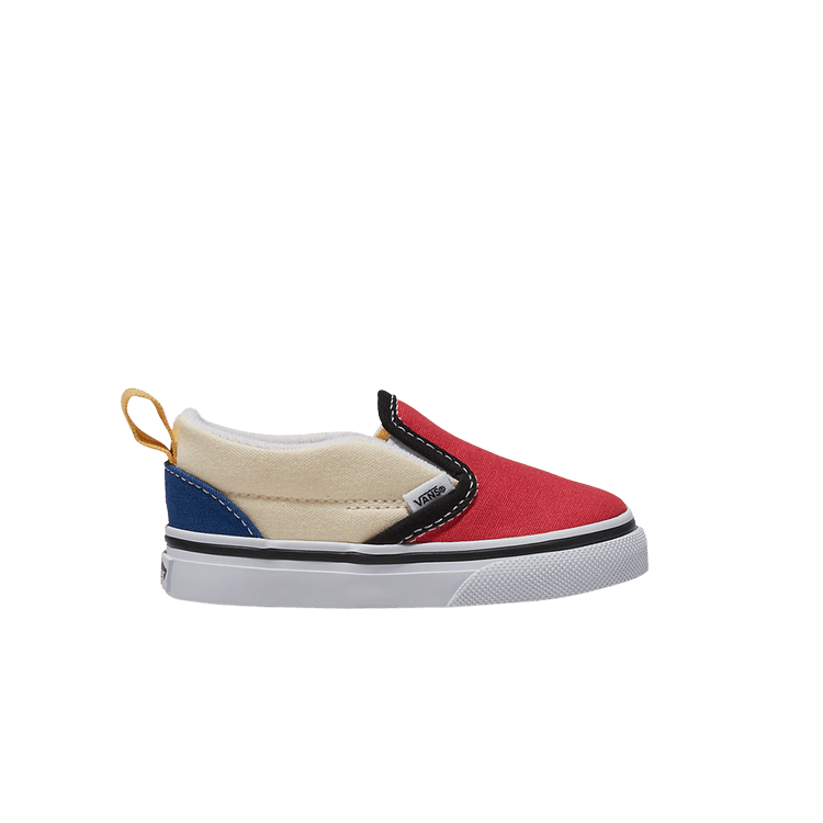 Buy Classic Slip-On V Toddler 'Color Block - Red Blue' - VN000UBSRDB ...