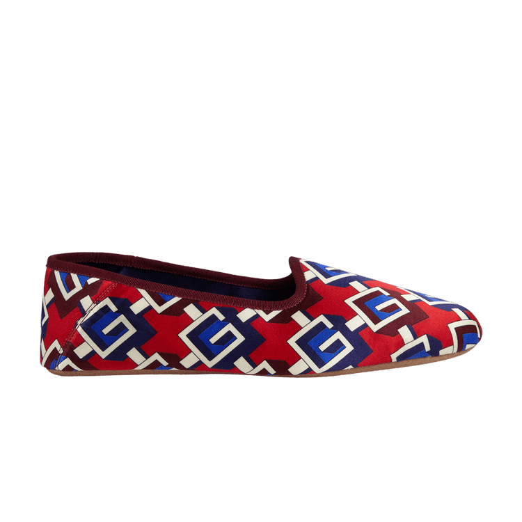 Buy Gucci Slipper 'Geometric G Print - Red Satin Voyage' - M662868 ...