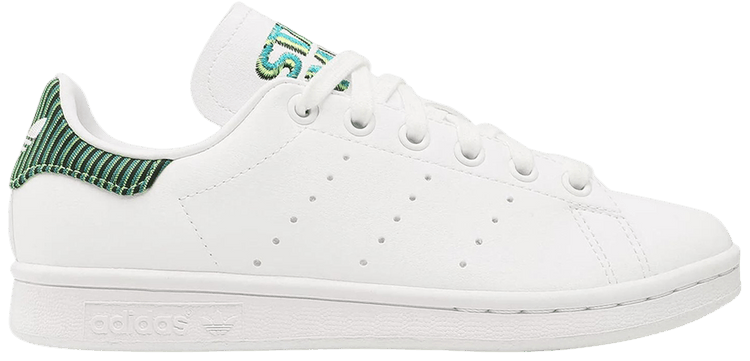 Buy Adidas Stan Smith J 'White Green Embroidered' - GZ7366 | GOAT