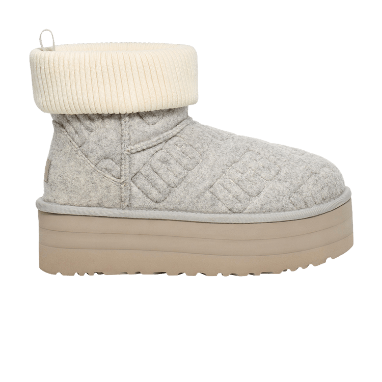 Buy UGG Wmns Classic Mini Platform Felted Boot 'Grey' - 1144047 GREY ...