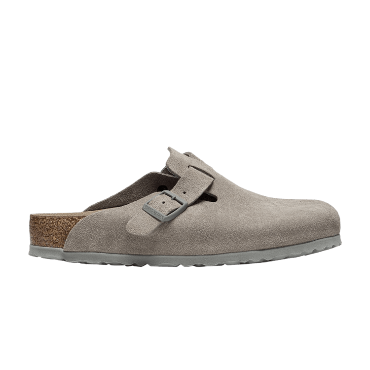 Buy Birkenstock Boston Soft Footbed Suede 'Stone Coin' - 1020549 | GOAT