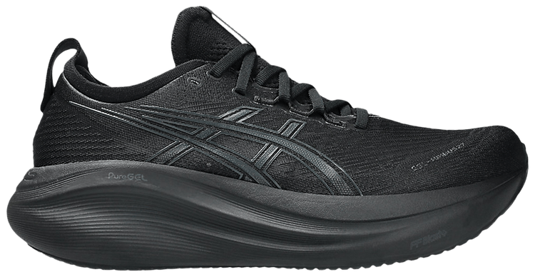 Asics gel nimbus womens black store