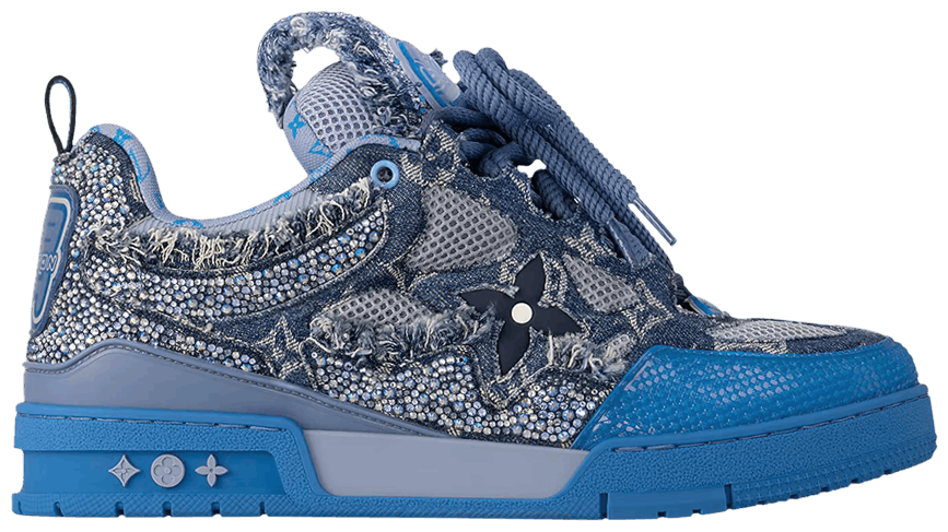 Buy Swarovski x Louis Vuitton Skate Sneaker 'Blue Monogram' - 1ABMHC | GOAT
