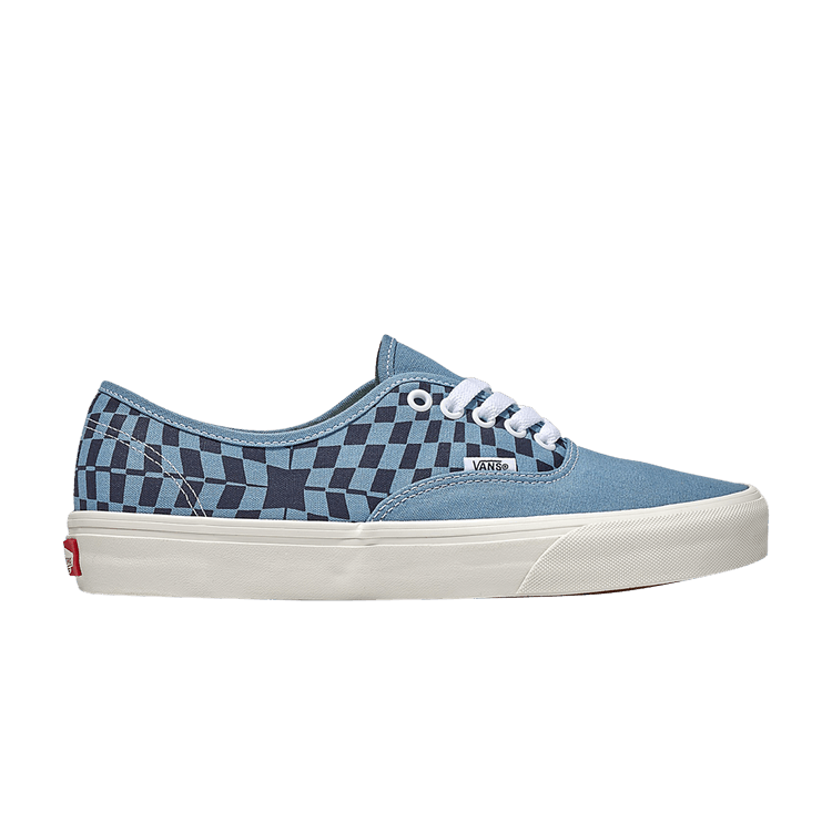 Buy Vans Authentic 'Color Theory - Warp Check Blue' - VN000D7YBLU | GOAT