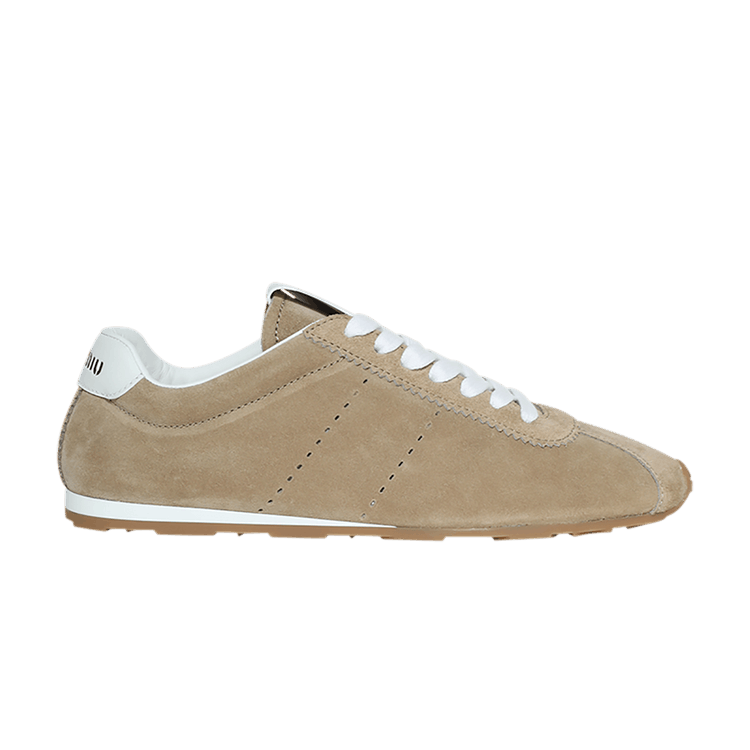 Buy Miu Miu Wmns Plume Suede Sneaker 'Desert Beige' - 5E114E 054 F0F24 F 005 | GOAT