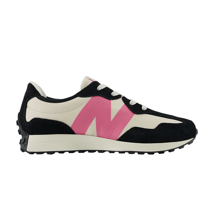 Buy New Balance 327 Big Kid 'Black Real Pink' - GS327VL | GOAT