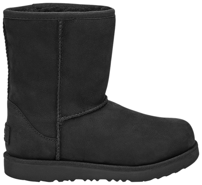 Buy UGG Classic Short II Kids 'Black' - 1019646Y BLK | GOAT