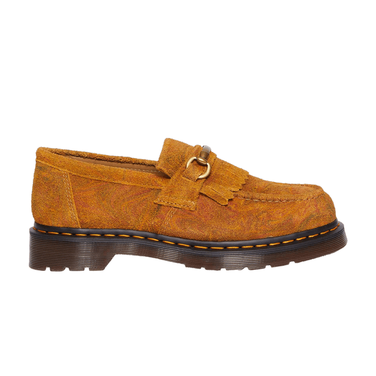 Buy Dr. Martens Adrian Snaffle Marbled Suede Loafer 'Brown Mustard ...