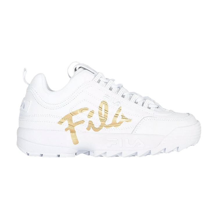 Buy Wmns Disruptor 2 Script 'White Metallic Gold' - 5FM00403 141 | GOAT