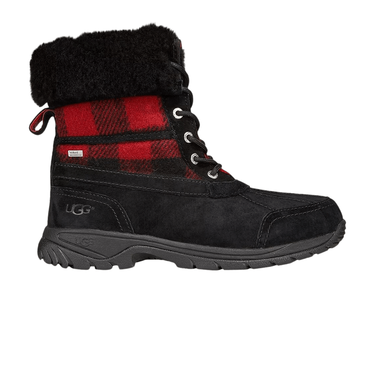 Buy UGG Butte Boot 'Redwood Plaid' - 1019681 RDWD | GOAT