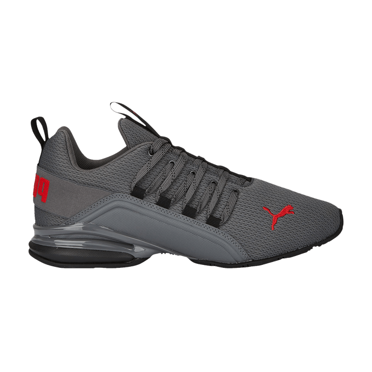 Buy Puma Axelion Refresh 'Grey Red' - 377911 02 | GOAT