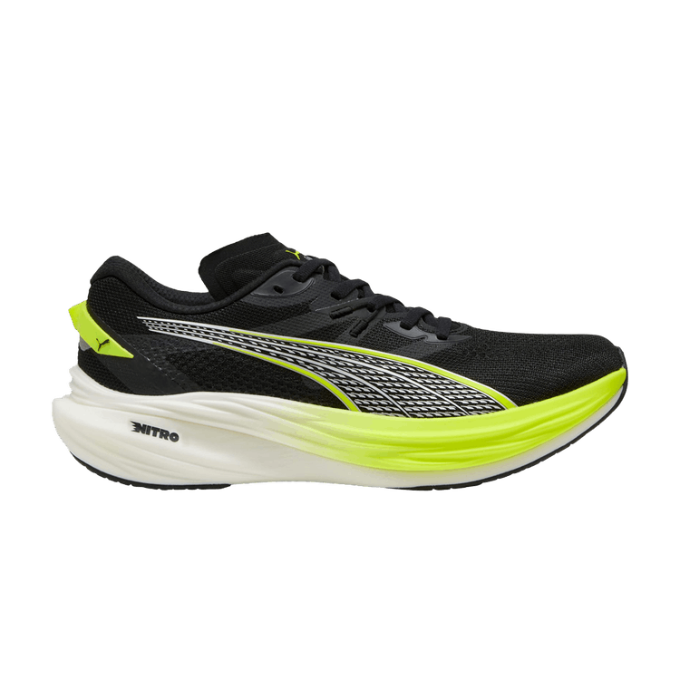 Buy Puma Deviate Nitro 3 Wide 'Black Yellow Alert' - 378449 03 | GOAT