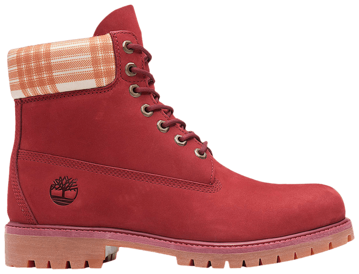 Buy Timberland Heritage 6 Inch Waterproof Boot 'Plaid - Dark Red ...