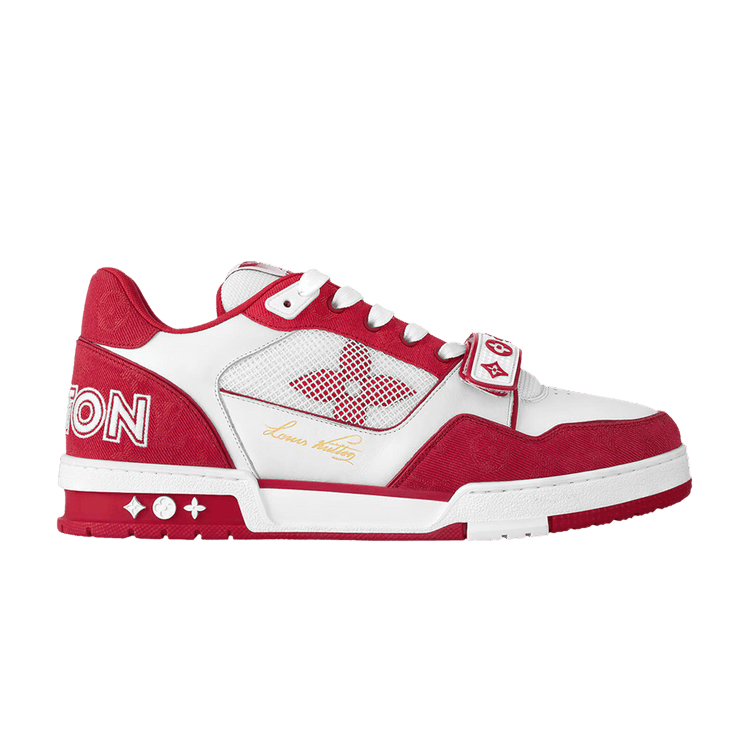 Buy Louis Vuitton Trainer 'Monogram Denim - Red' - 1ABLXI | GOAT