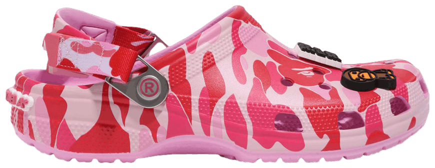 Buy BAPE x Crocs Classic Clog 'ABC Camo - Pink' - 209627 6I2 | GOAT