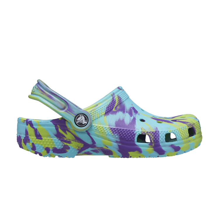 Buy Crocs Classic Clog Kids 'Marbled - Neptune Purple' - 207464 4NQ | GOAT
