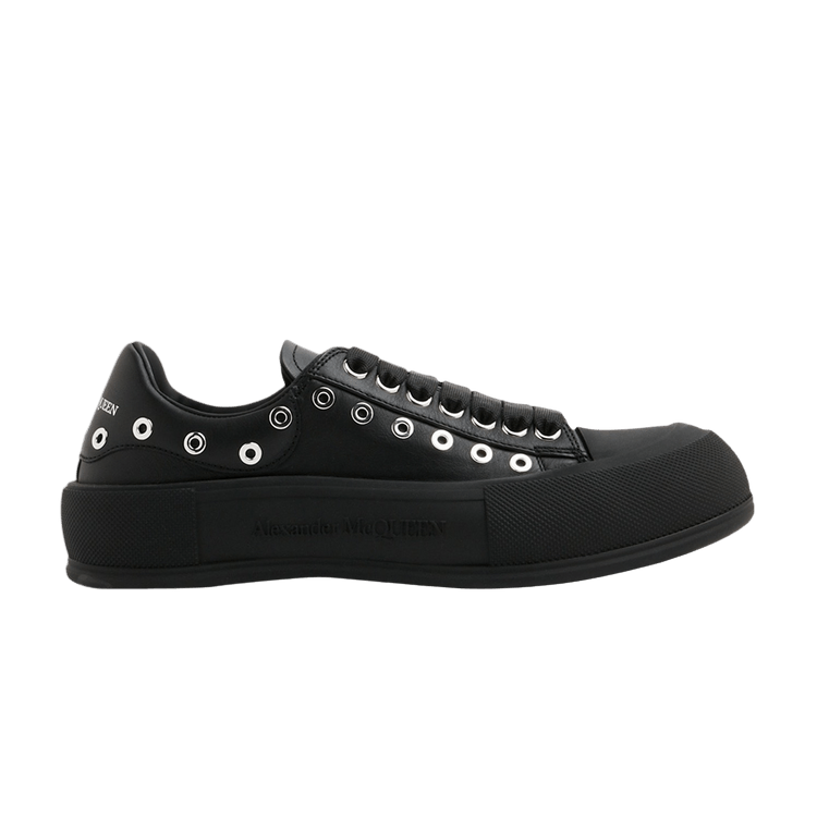 Buy Alexander McQueen Deck Plimsoll 'Black Eyelets' - 729539 WIATD 1081 ...