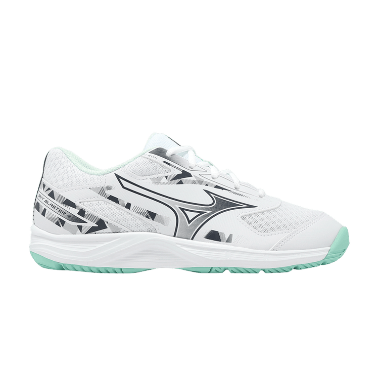 Buy Mizuno Sky Blaster 4 Wide 'White Grey Mint' - 71GA253313 | GOAT