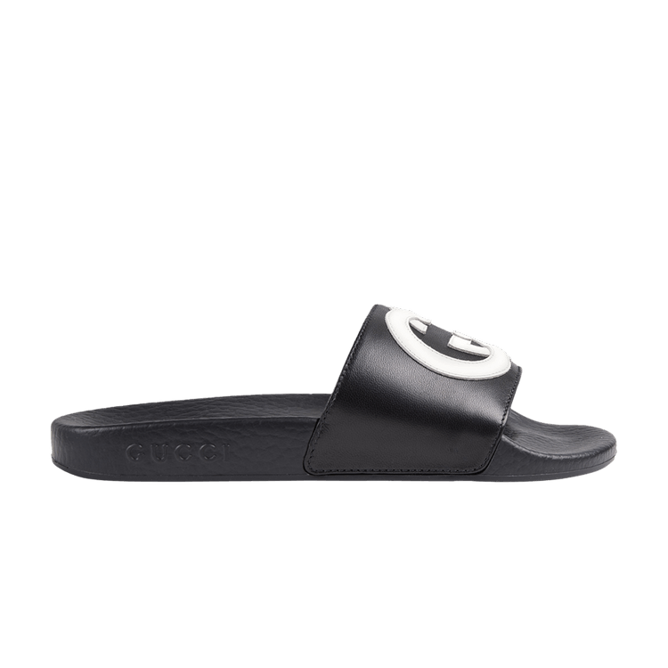 Buy Gucci Slide Kids 'Interlocking G - Black White' - 662215 0R0F0 1071 ...