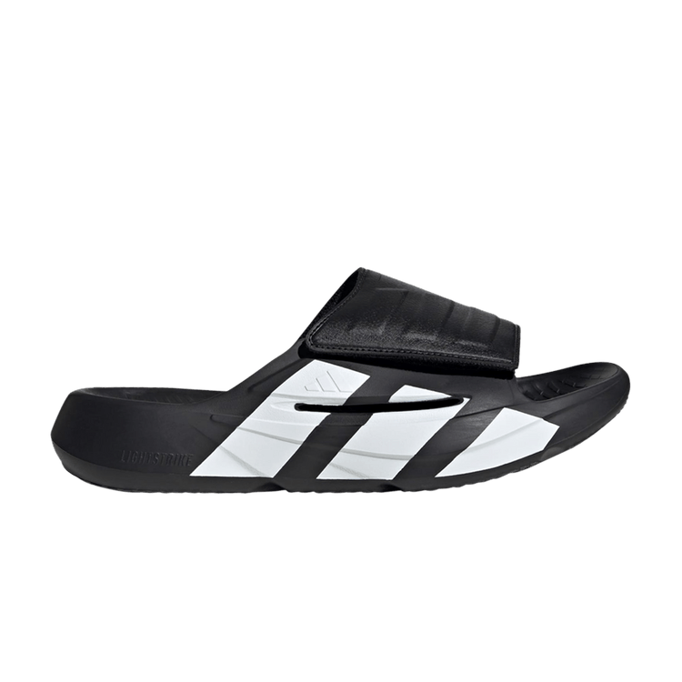 Buy Adidas Lightblaze Slide 'Black White' - JR1253 | GOAT