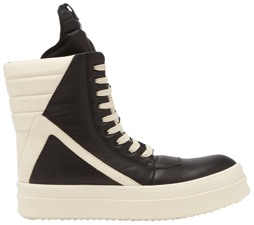 Buy Rick Owens Hollywood Runway Mega Geobasket High 'Black Milk ...